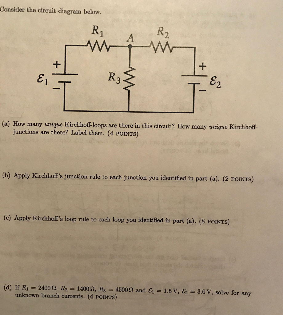 Solved Consider the circuit diagram below. (a) How many | Chegg.com