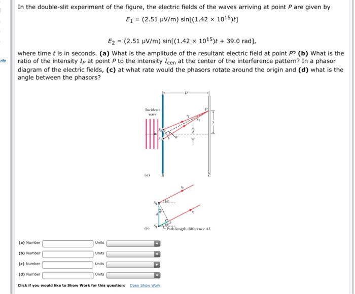 Solved In the double-slit experiment of the figure, the | Chegg.com