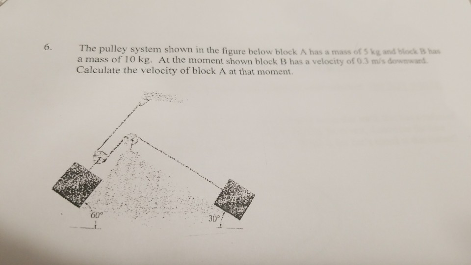Solved The pulley system shown in the figure below block A | Chegg.com