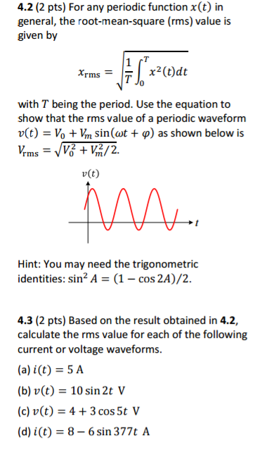 Solved For any periodic function x(t) in general, the | Chegg.com Solved For any periodic function x(t) in general, the | Chegg.com
