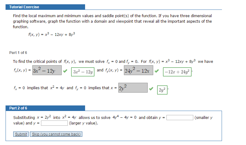 Solved Find The Local Maximum And Minimum Values And Saddle 6646