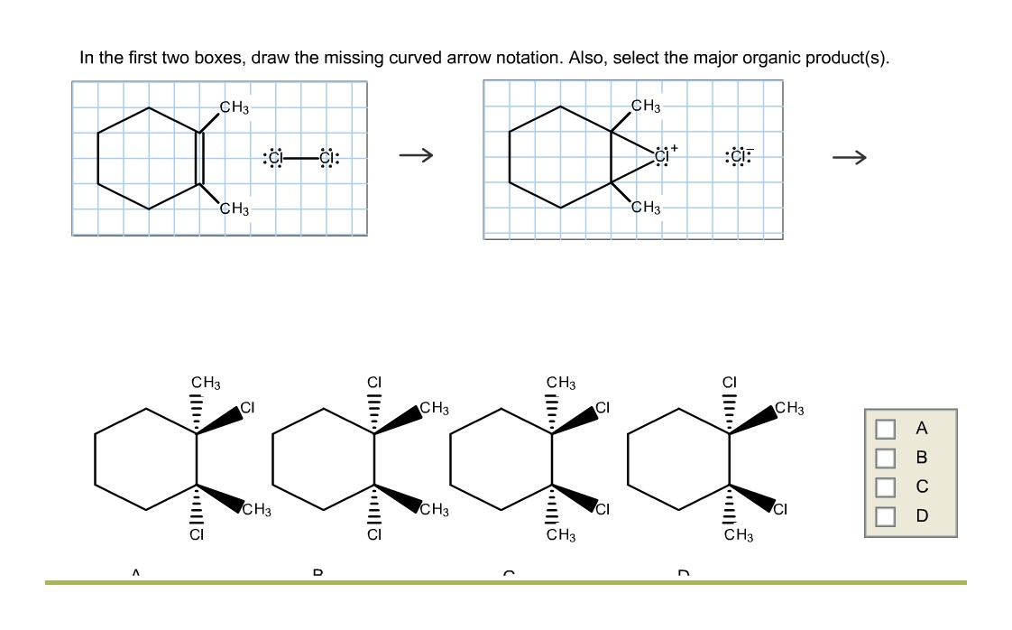 Solved In the first two boxes, draw the missing curved arrow | Chegg.com