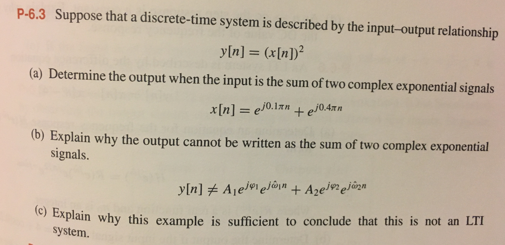 Solved Suppose that a discrete-time system is described by | Chegg.com
