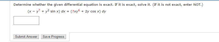 Solved Determine Whether The Given Differential Equation Is