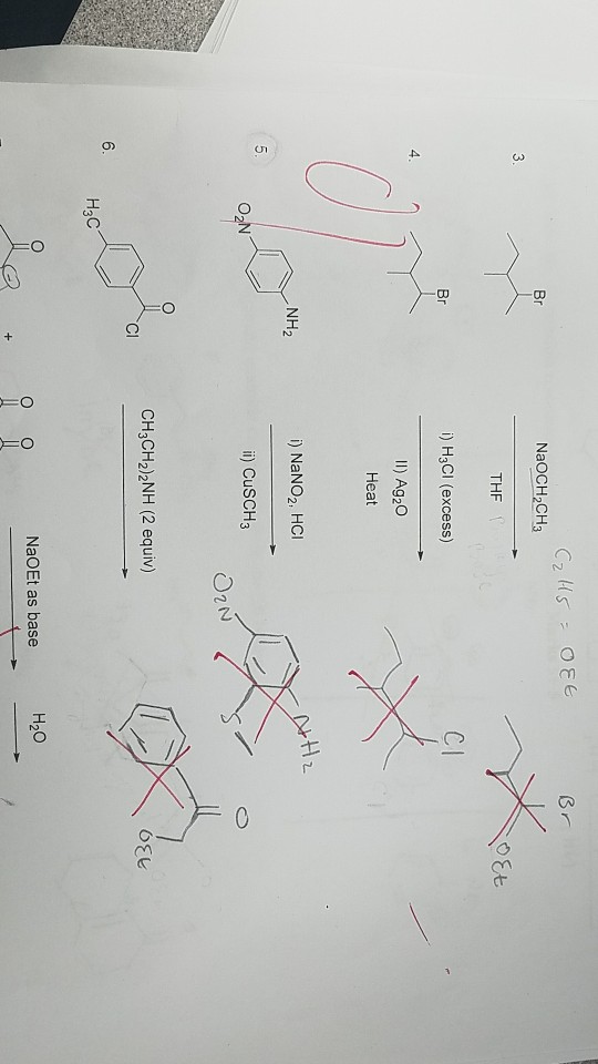 Solved NaOCH2CH3 THF i) H3CI (excess) Il) Ag2o Heat NH2 ) | Chegg.com