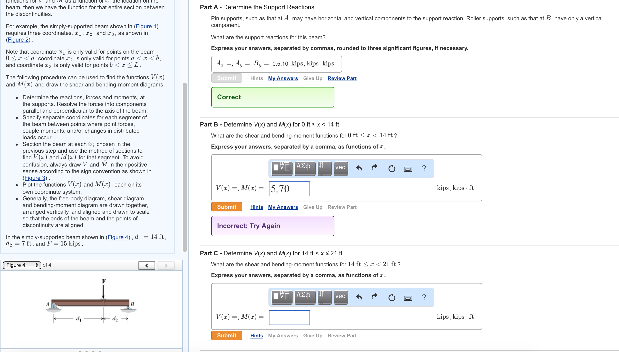 Solved For example, the simply-supported beam shown in | Chegg.com