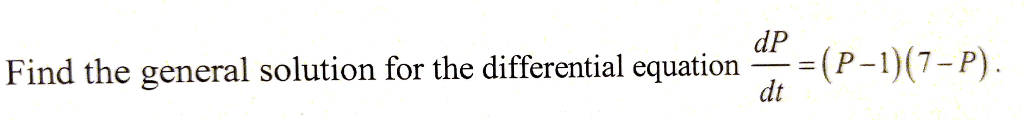 Solved dP dt | Chegg.com