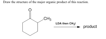 Solved Draw the structure of the major organic product of | Chegg.com