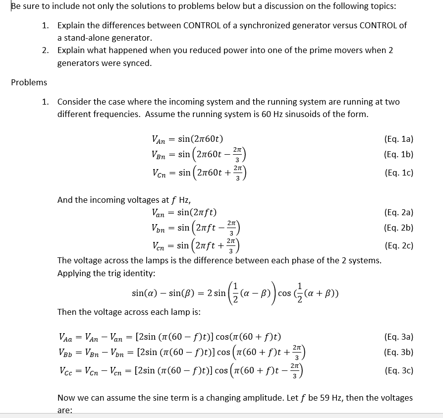 Be sure to include not only the solutions to problems | Chegg.com