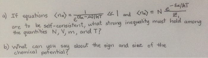Solved If equations (n_alpha) = 1/e^(epsilon_alpha - mu) kT | Chegg.com