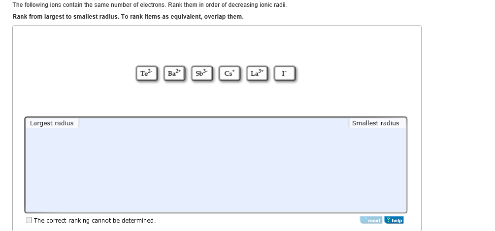 Solved The following ions contain the same number of | Chegg.com