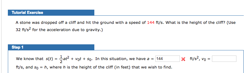 Solved A stone was dropped of a cliff and hit the ground | Chegg.com
