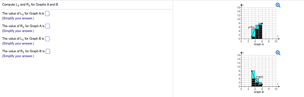 Solved Compute L3 and R3 for Graphs A and B The value of L3 | Chegg.com