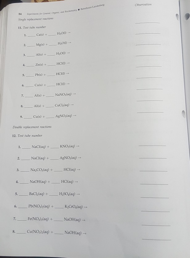 Solved date rade EXPERIMENT 7 Report Sheet Write complete, | Chegg.com