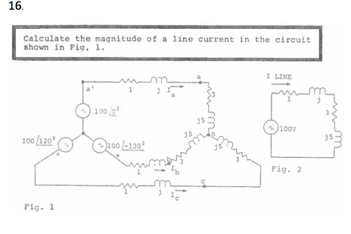 Solved Calculate the magnitude of a line current in the | Chegg.com