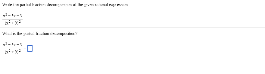 Solved .tell whether the given rational expression is proper | Chegg.com