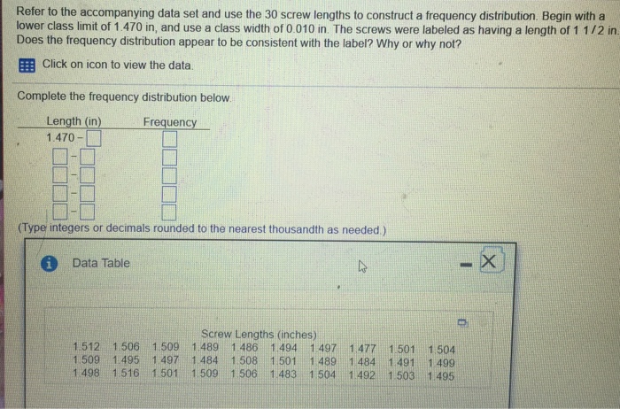 Solved Refer to the accompanying data set and use the 30 | Chegg.com
