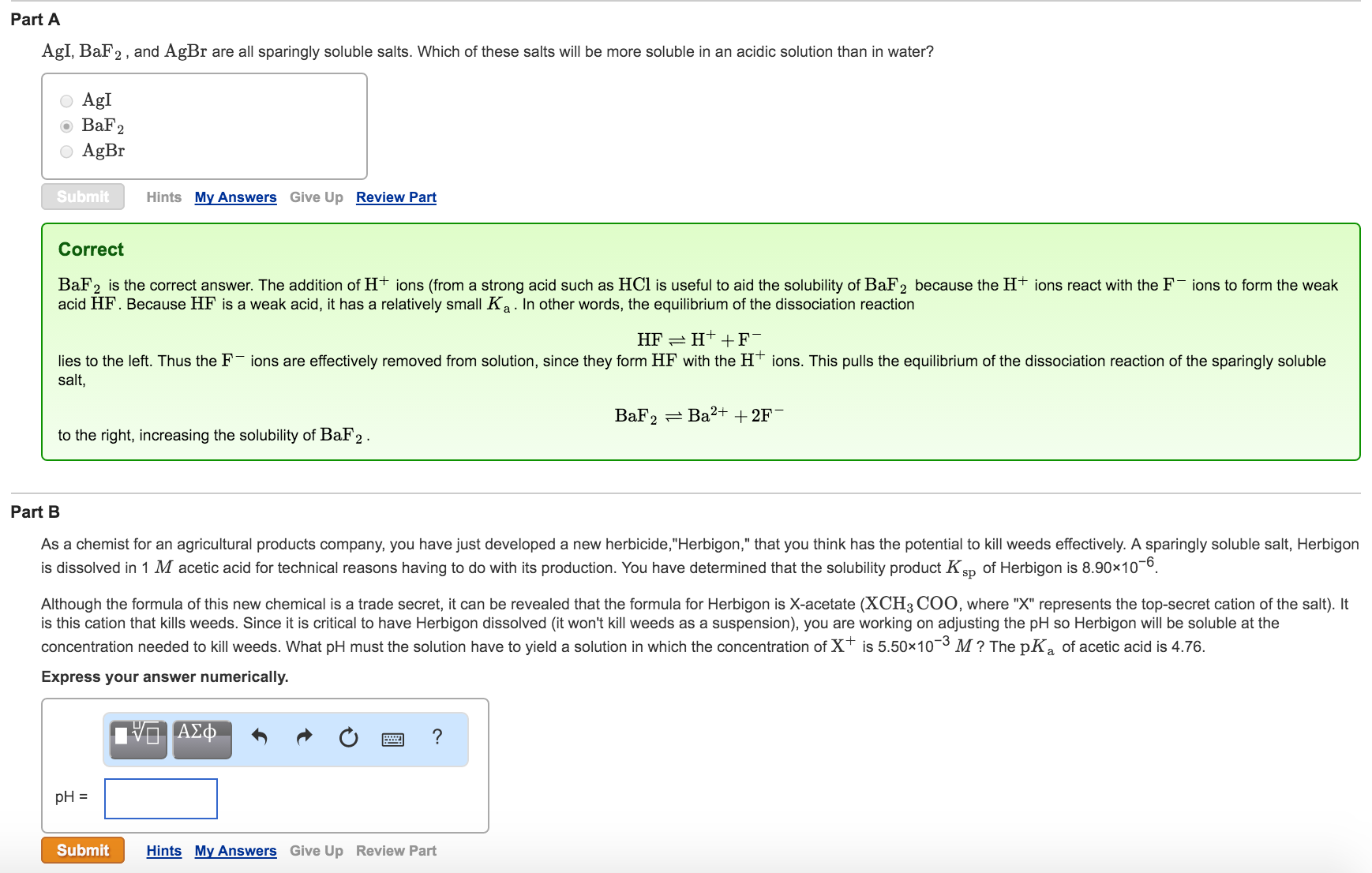 Solved AgI, BaF_2, and AgBr are all sparingly soluble salts. | Chegg.com