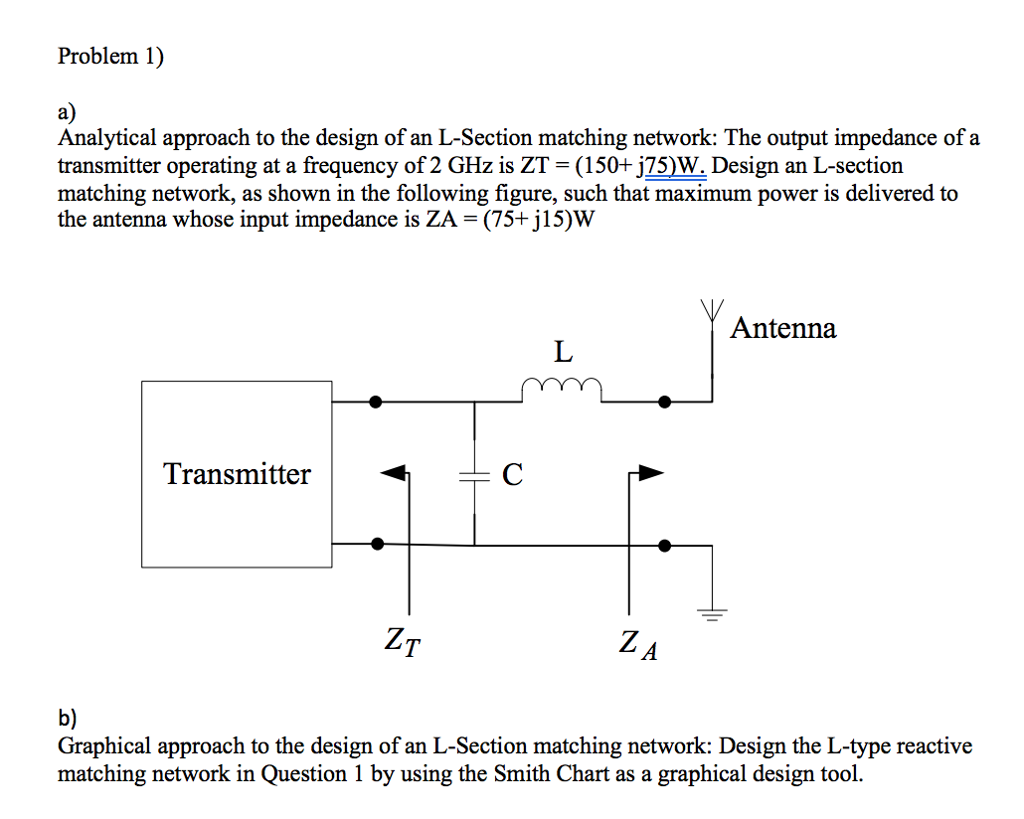 Problem 1) a) Analytical approach to the design of an | Chegg.com