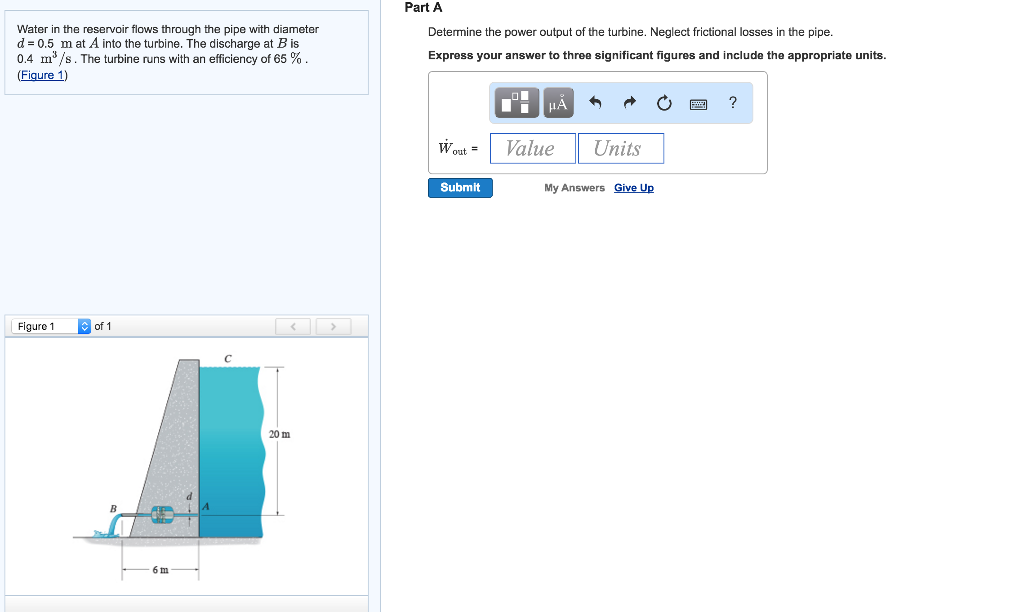 Solved Water in the reservoir flows through the pipe with | Chegg.com