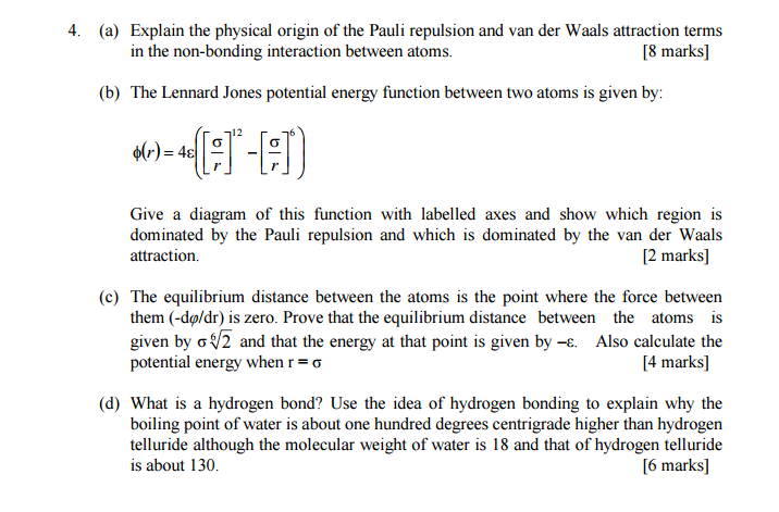 Solved Explain the physical origin of the Pauli repulsion | Chegg.com