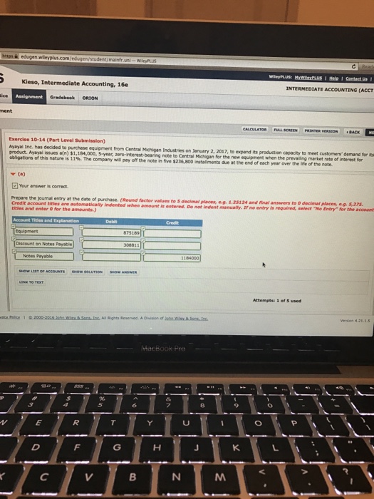 Solved What is the interest expense journal entry at the end | Chegg.com