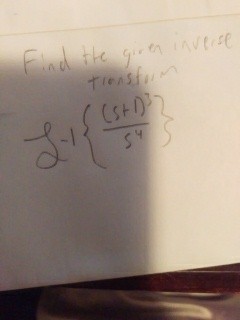 Solved Find the given inverse transform L -1 {1(s+1)^3/s^4} | Chegg.com