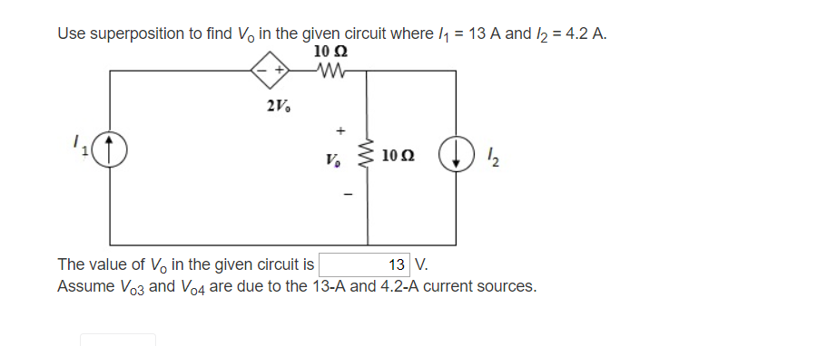 Solved Use the superposition principle to determine the | Chegg.com