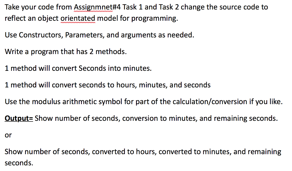 Solved All information about the question (Task 1 and task | Chegg.com
