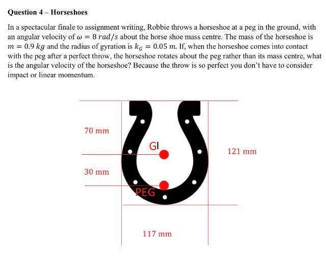 Solved Question 4- Horseshoes In a spectacular finale to | Chegg.com