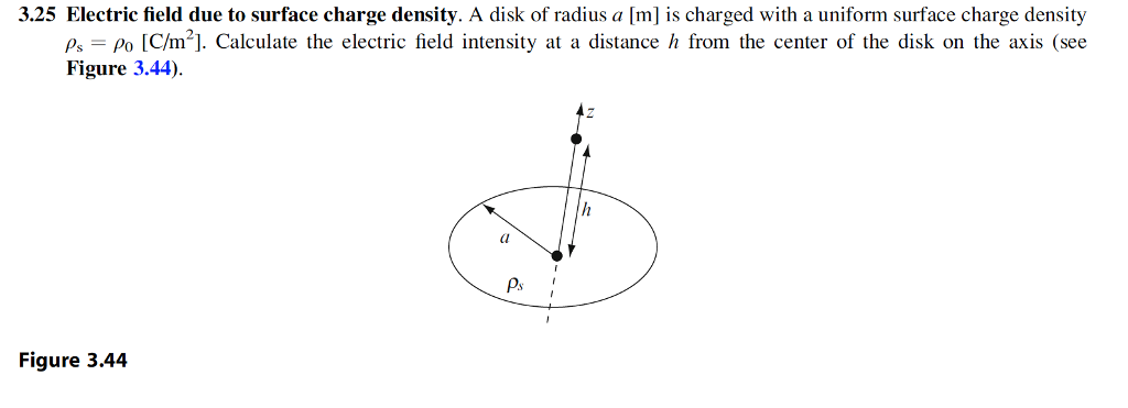 Solved 3.25 Electric field due to surface charge density. A | Chegg.com
