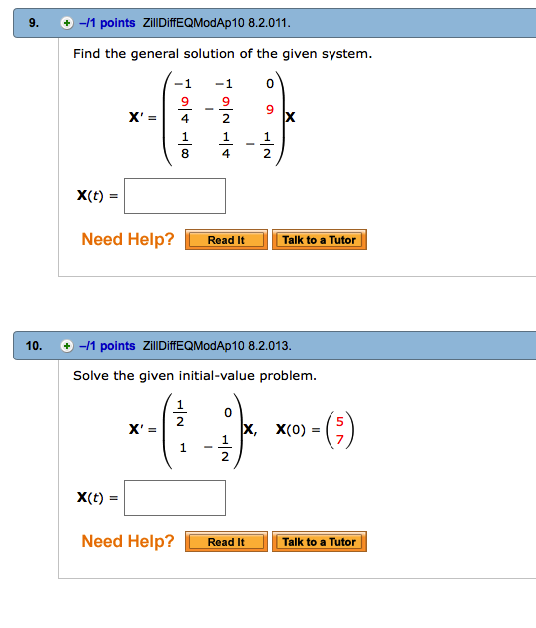 Solved Find the general solution of the given system. X' = | Chegg.com
