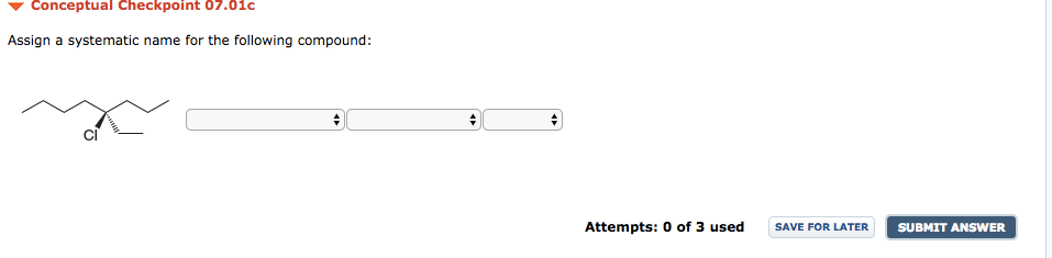 Solved Conceptual Checkpoint 07.01c Assign a systematic | Chegg.com