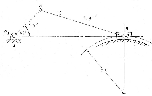 Solved With Angular velocity of Link 1 equal to 5 rad/sec, | Chegg.com