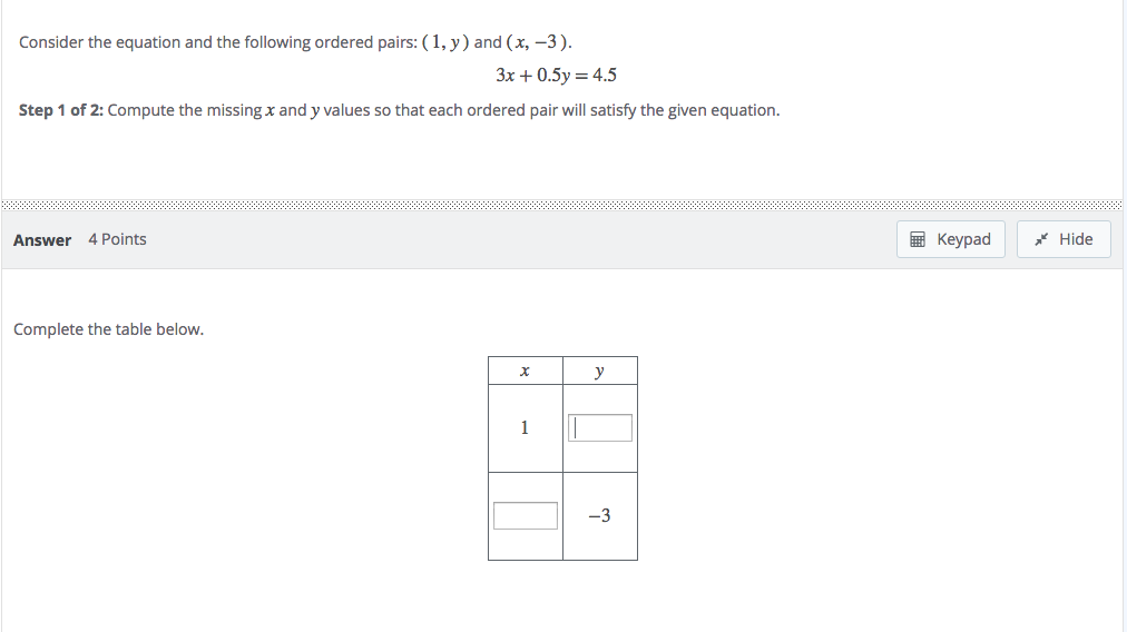 Solved Consider The Equation And The Following Ordered