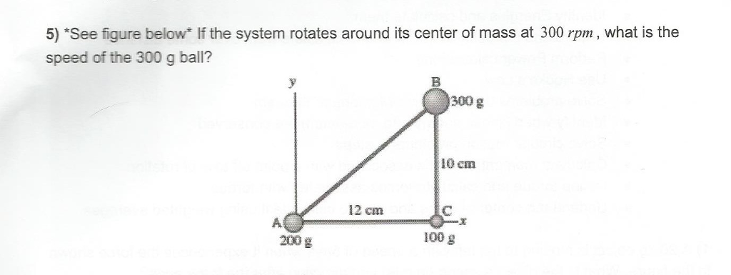 Solved 5) *See figure below* If the system rotates around | Chegg.com