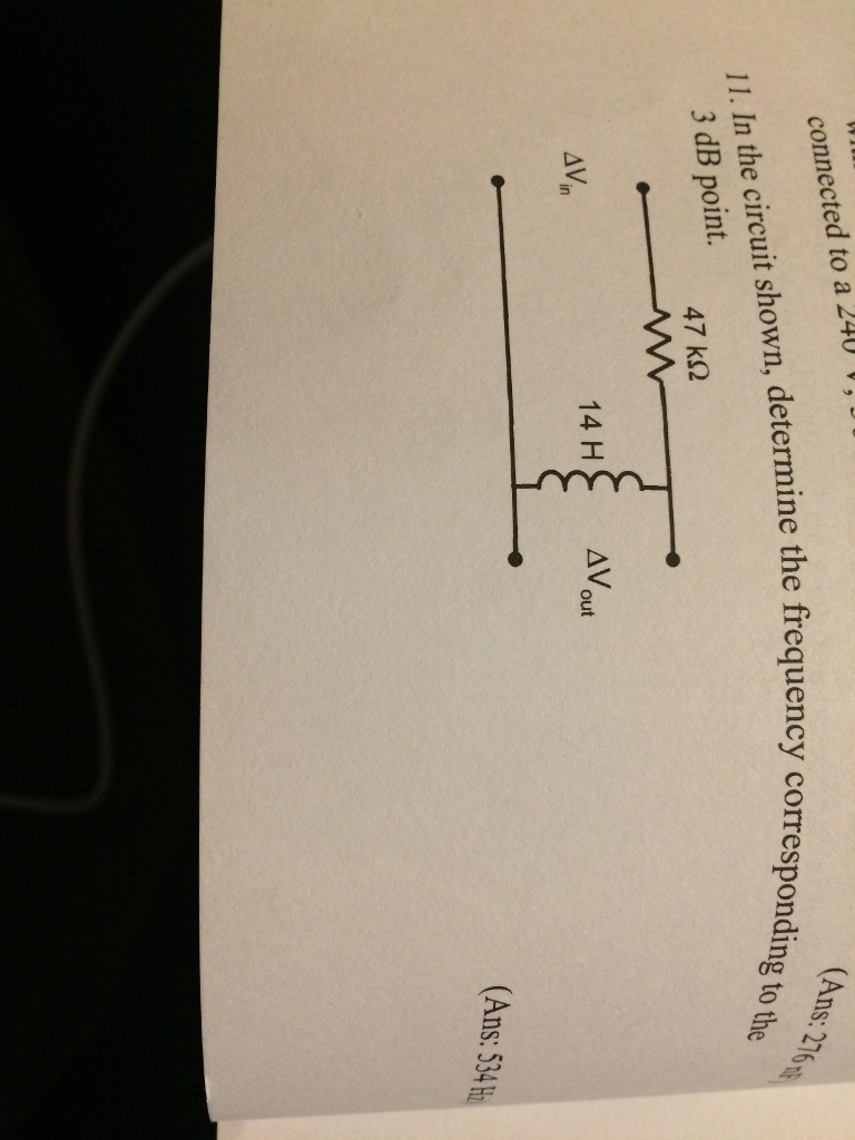 Solved In the circuit shown, determine the frequency | Chegg.com