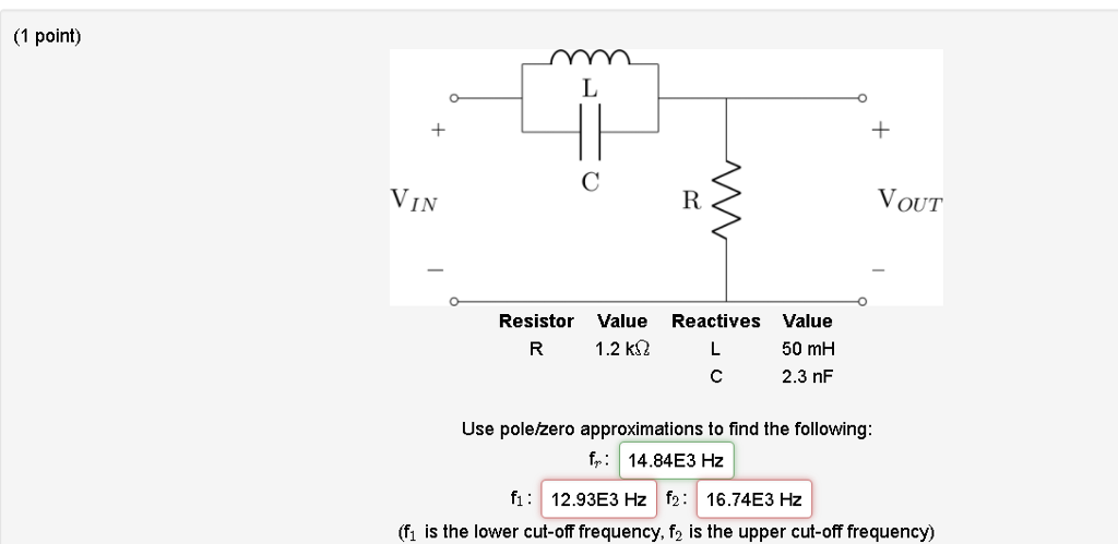Solved Hi posted this once and got fr correct but f1 and f2 | Chegg.com
