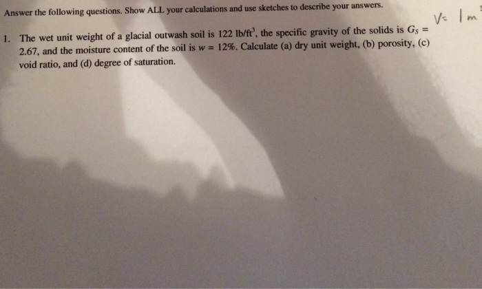 Solved Answer the following questions. Show ALL your | Chegg.com