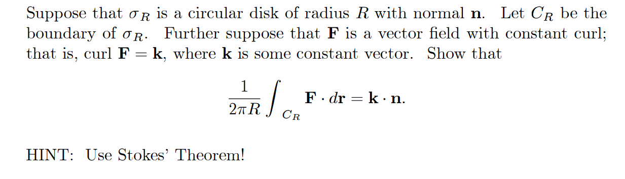 Solved The constant in front of the left-hand integral | Chegg.com