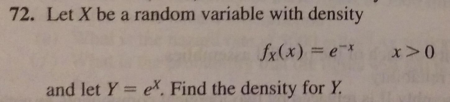 Solved Let X be a random variable with density f_x(x) = | Chegg.com