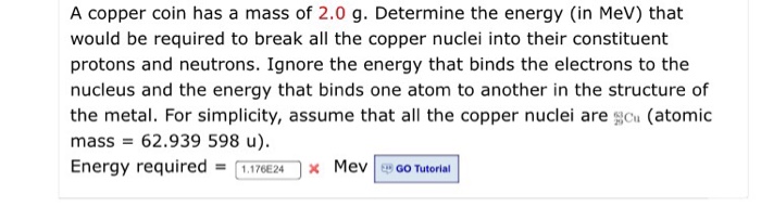 Solved A copper coin has a mass of 2.0 g. Determine the | Chegg.com