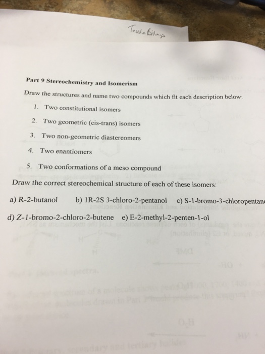 Solved Draw the structures and name two compounds which fit | Chegg.com