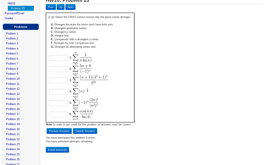 Solved nvv 10. FIUDICITI LJ Prev Up Next HW10 Problem 23 | Chegg.com