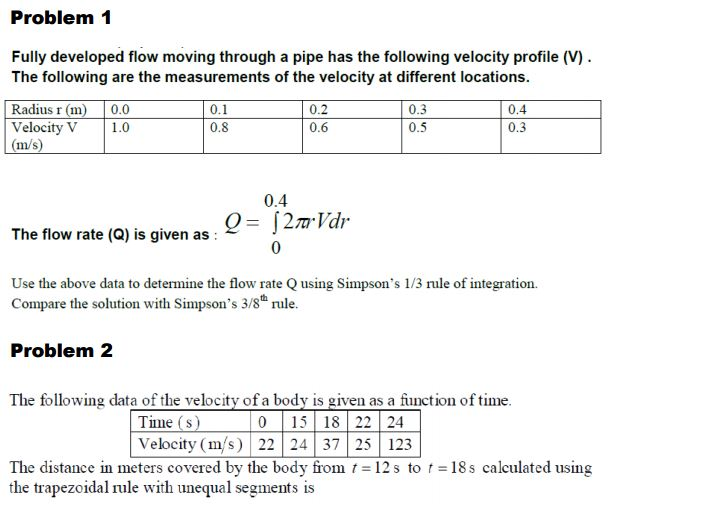 Solved Fully developed flow moving through a pipe has the | Chegg.com