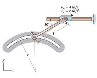 Solved At a given instant the slider block A is moving to | Chegg.com