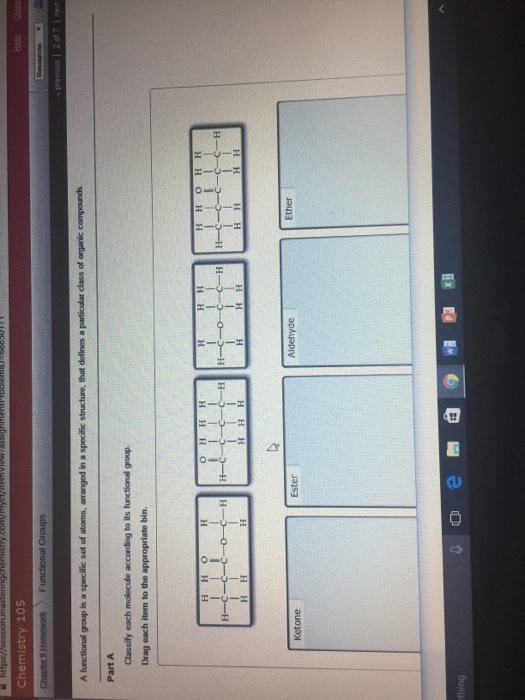 Solved Classify each molecule according to its functional | Chegg.com