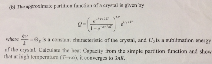 These are the 2 physical chemistry problems. I need | Chegg.com