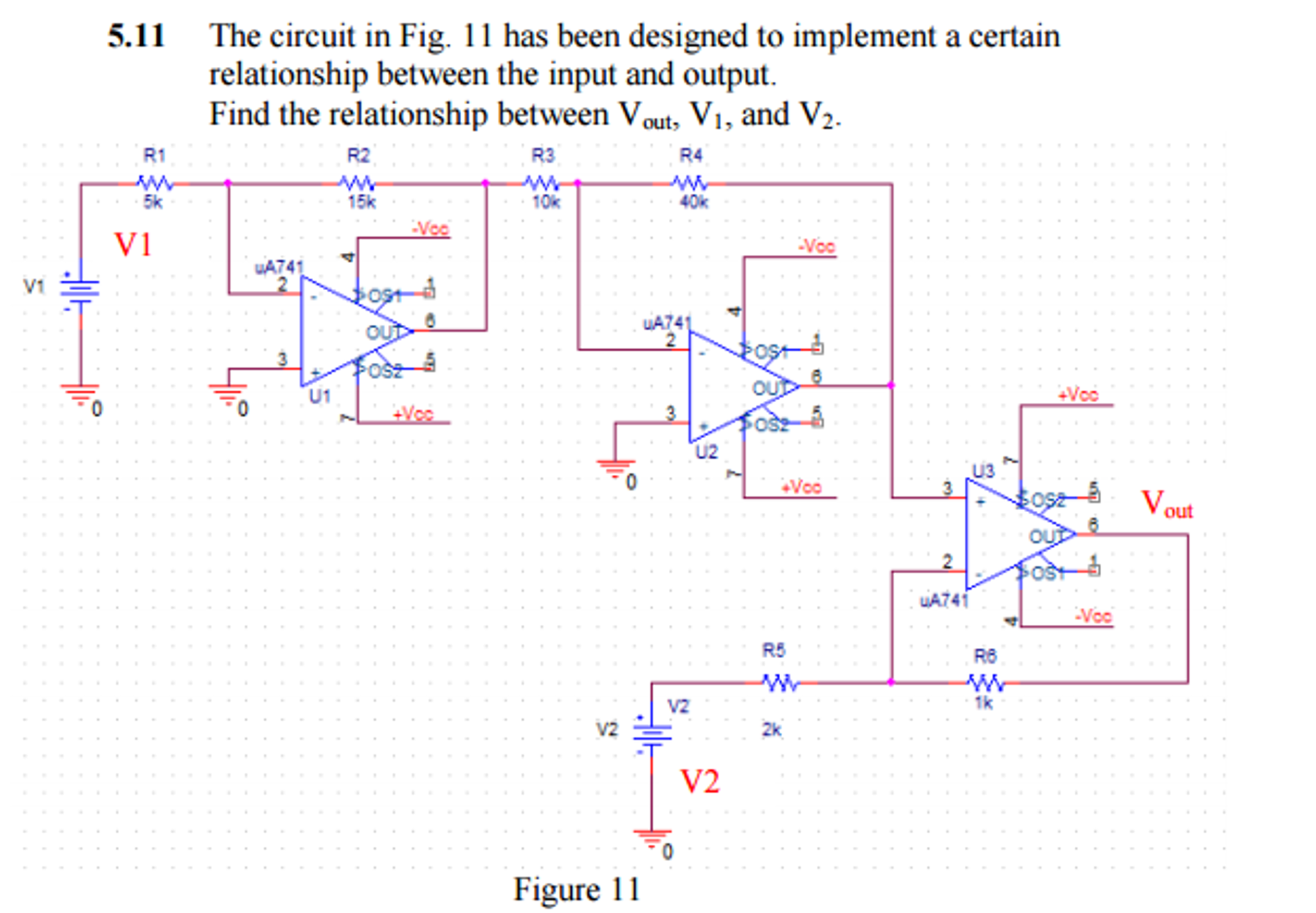 Solved The circuit in Fig. 11 has been designed to implement | Chegg.com
