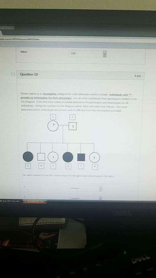 Solved Shown below is an incomplete pedigree for color | Chegg.com